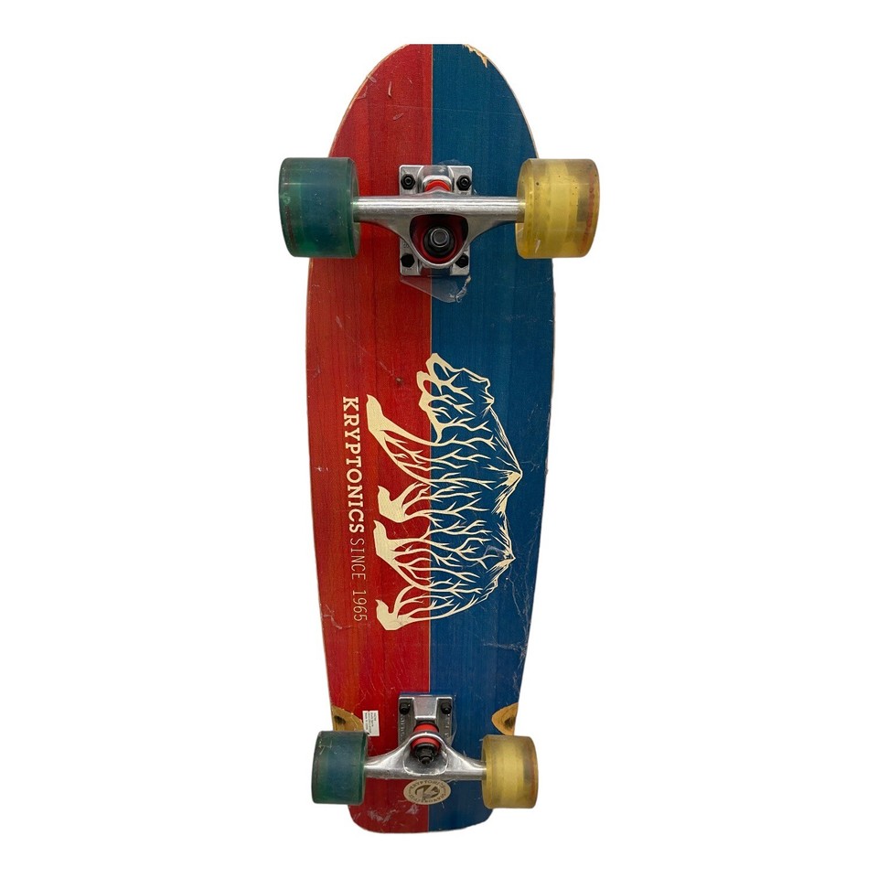 Kryptonics California Fast Relief Skateboard Blue Red | eBay