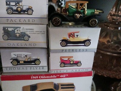 Miniature Old Car Collection 7 Cars-1913, 1909, 1914, 1908, 1914 and ...
