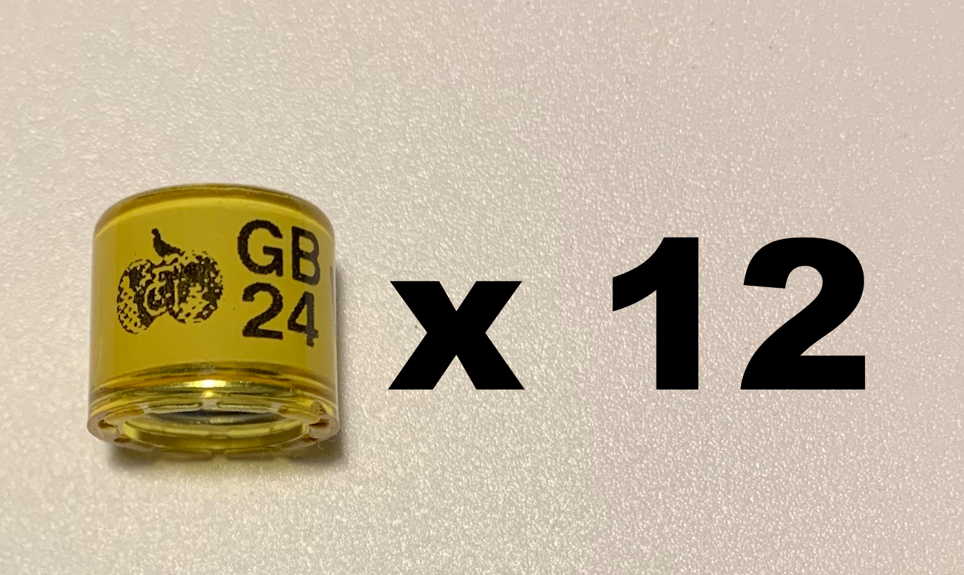 RPRA racing pigeons rings GB 2024 - packet of 12 - UK original ...