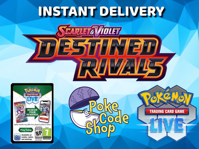 DESTINED RIVALS LIVE CODES Pokemon Online Booster Code INSTANT QR EMAIL ...