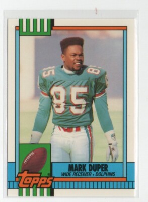 MARK DUPER MIAMI DOLPHINS 1990 TOPPS TIFFANY GLOSSY | eBay