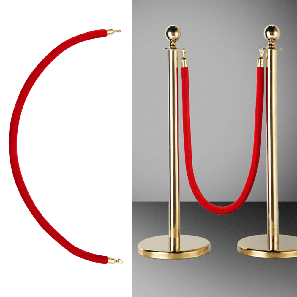 Red Carpet Ropes And Poles Gold Stanchions Red Ropes | Crowd Control