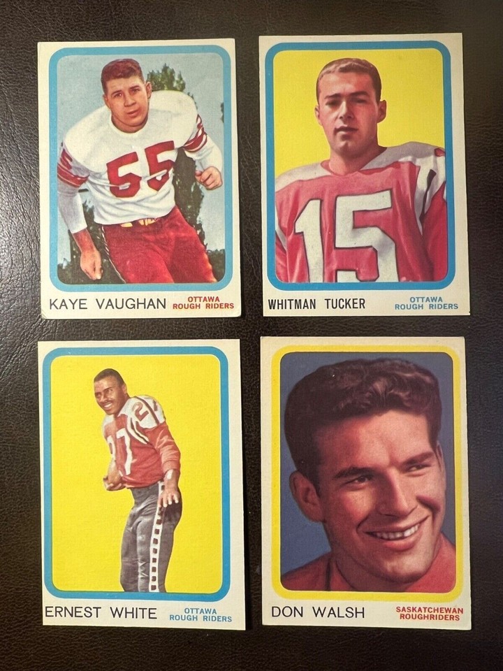 1962 Topps NFL and 1963 Topps CFL Football Card Lot - Great Vitnage FB ...