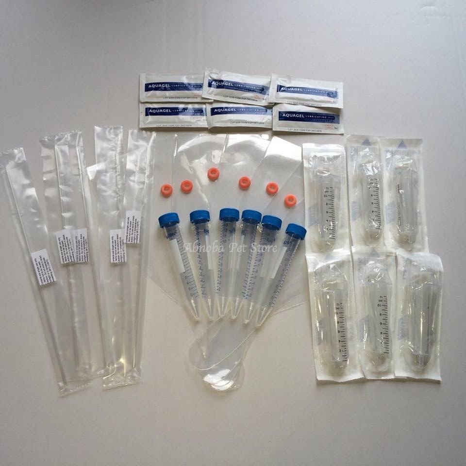 6 Complete Dog ArtificiaI Insemination Kits Tubes Canine AI Breeding ...