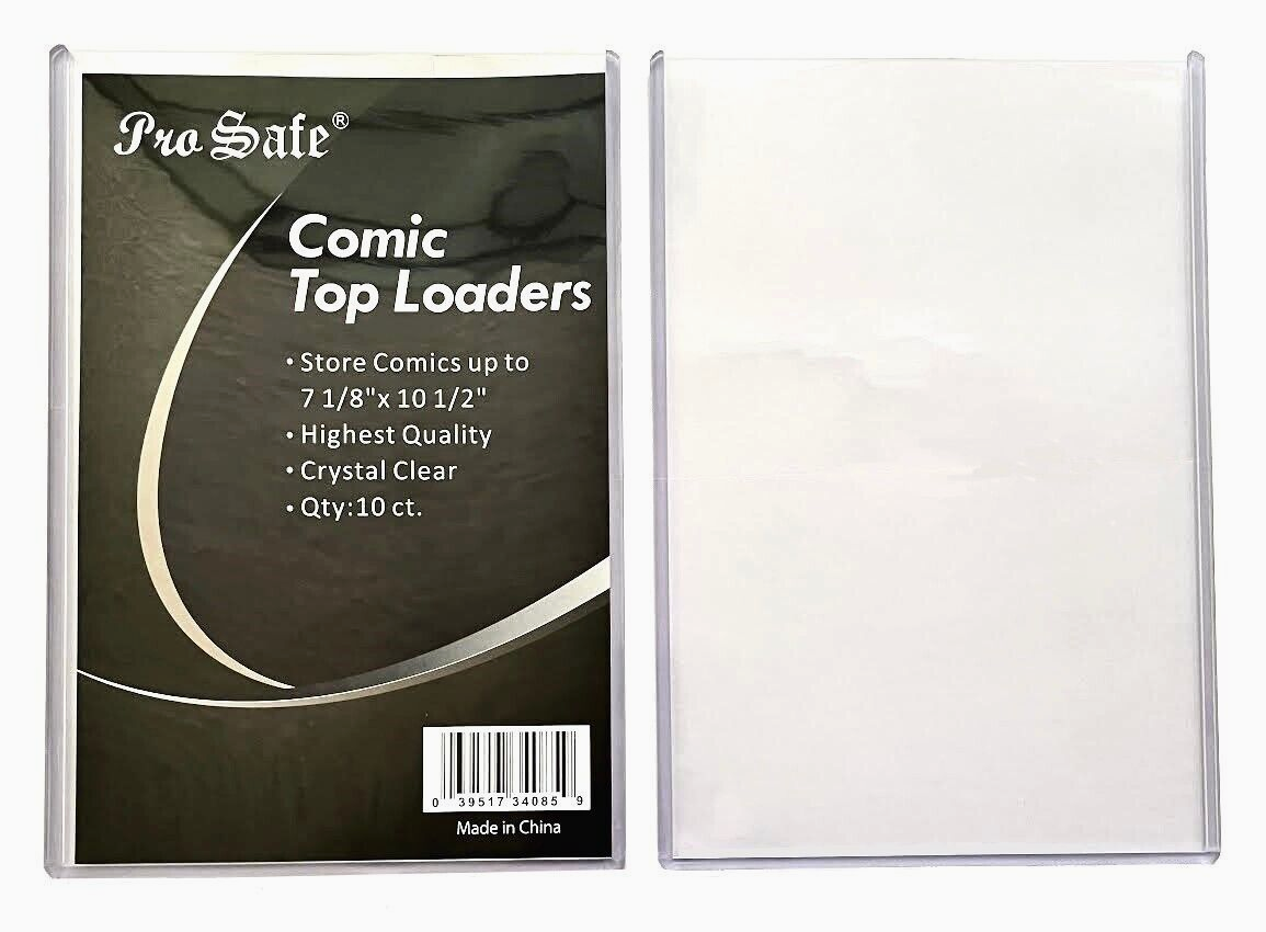 20 Comic TOPLOADERS - Regular 7 1/8" x 10 1/2" - 2 Packs Comic Book Top ...