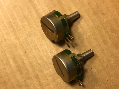 Matched Pair NOS Vintage 1958 Clarostat 2 Meg ohm Amp Linear ...