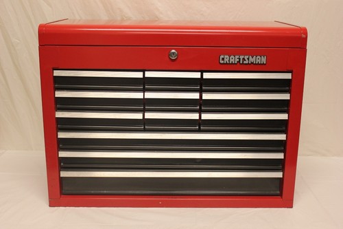 Rare Vintage Sears Craftsman 12-Drawer Chest Toolbox 26 x 19 x 12 with ...