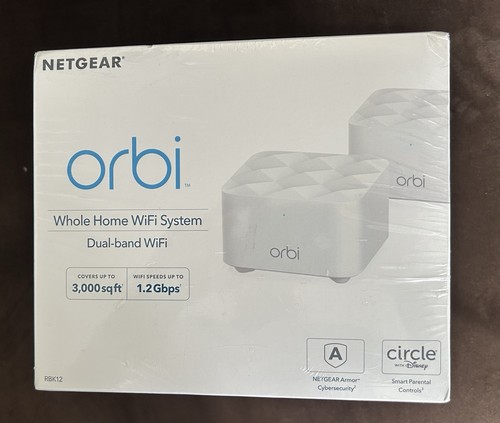 NEW NETGEAR Orbi RBK12 Whole Home Dual Band Mesh Wi-Fi System cover ...