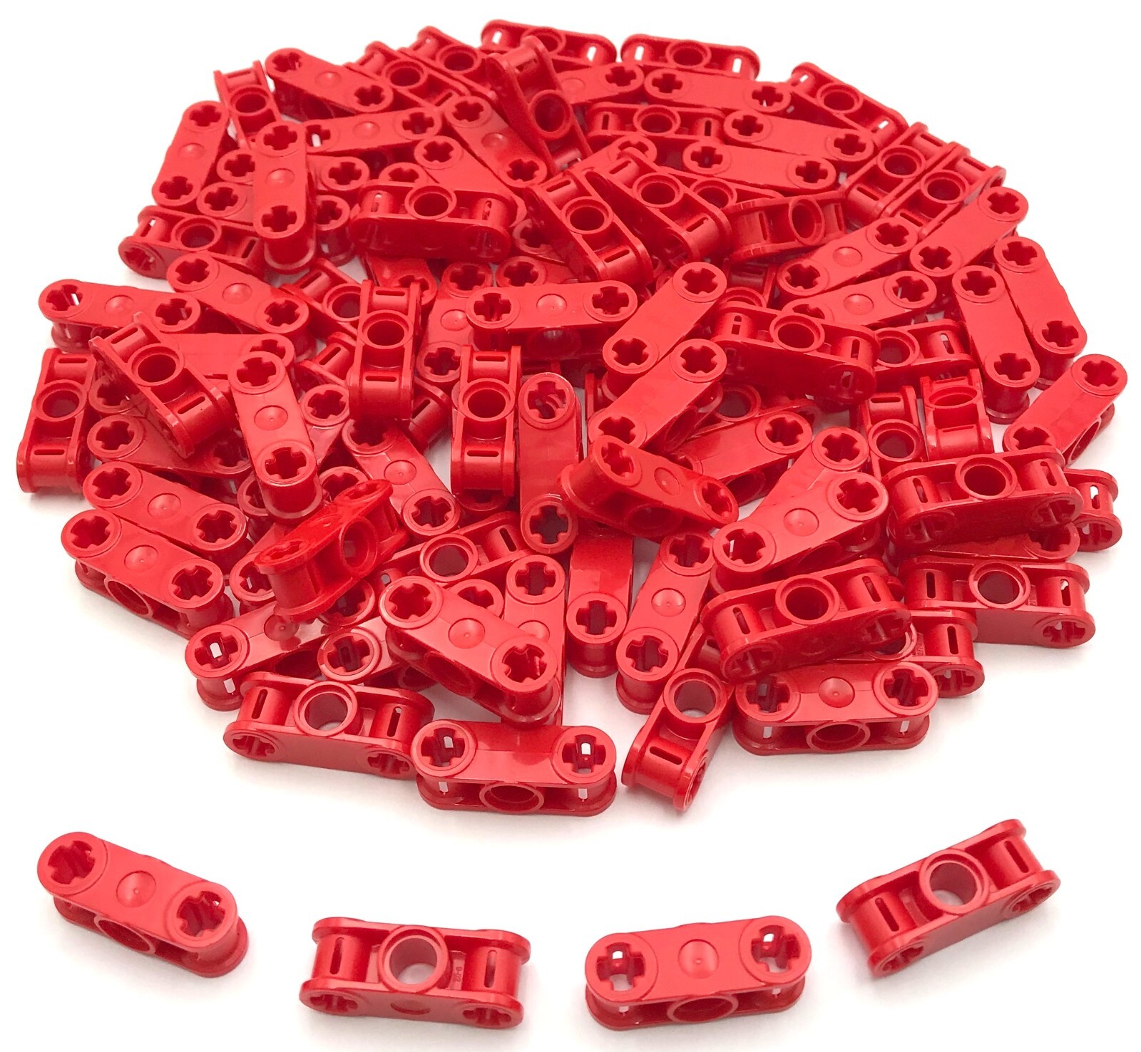 Lego 100 New Red Technic Liftarms Thin 1 x 3 Stud Axle Holes Pieces | eBay