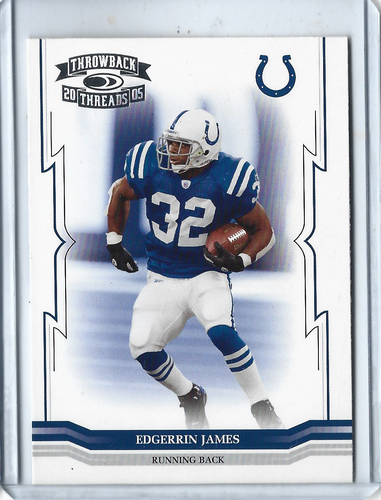 2005 Donruss Throwback Threads - Edgerrin James #63 for sale online | eBay