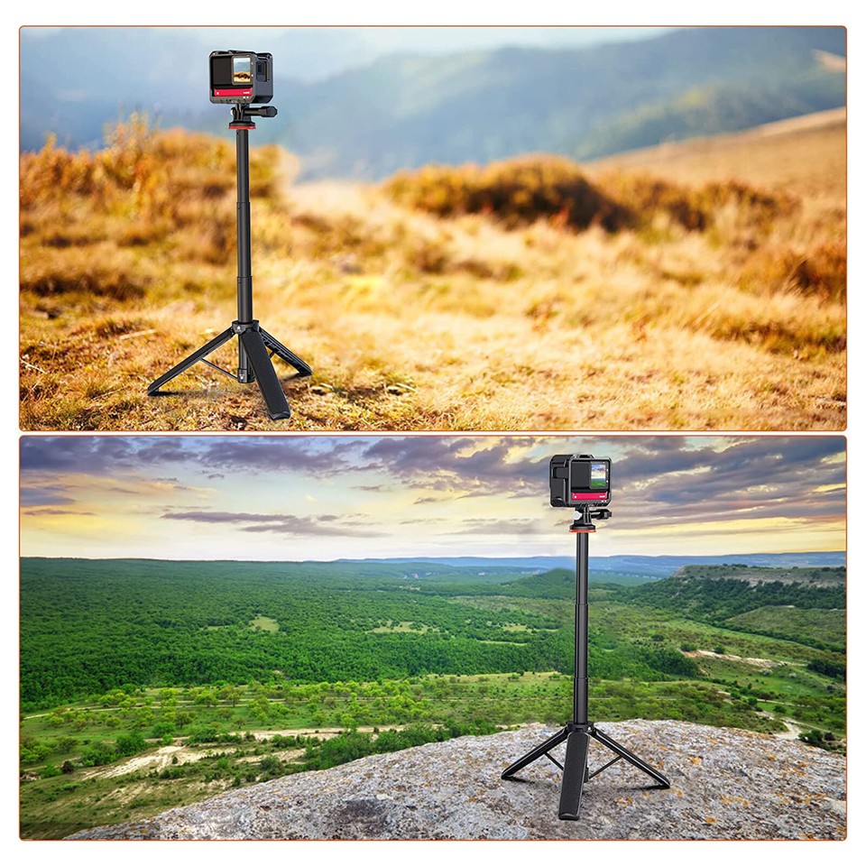 VRIG Portable Selfie Stick Handheld Tripod Stand for GoPro 12 11 10 9 8 ...