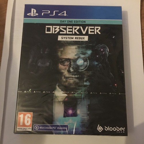 Observer System Redux Day One Edition Jeu Ps4 Neuf Sous Blister | eBay