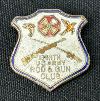 Vintage US 8th Army Rod & Gun Club Pin | eBay