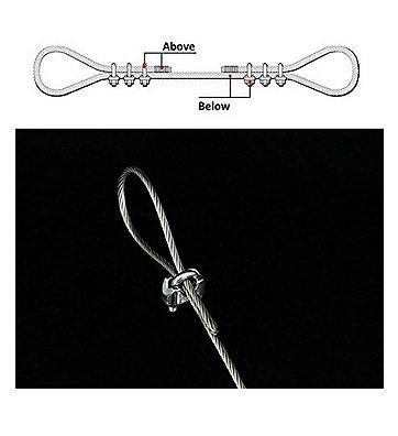 Pack of 10 3/8" M10 Stainless Steel Wire Rope Cable Clip Clamp | eBay