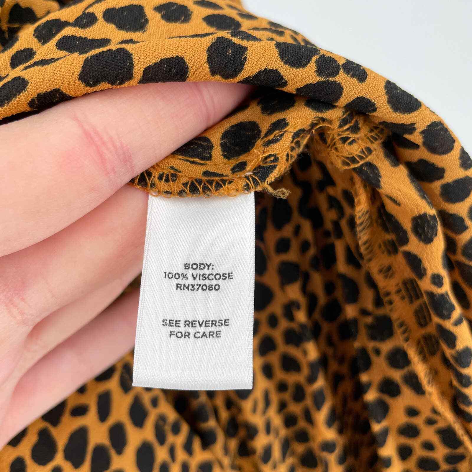 EST. 1946 Animal Print Shift Midi Dress Brown Black - Gem