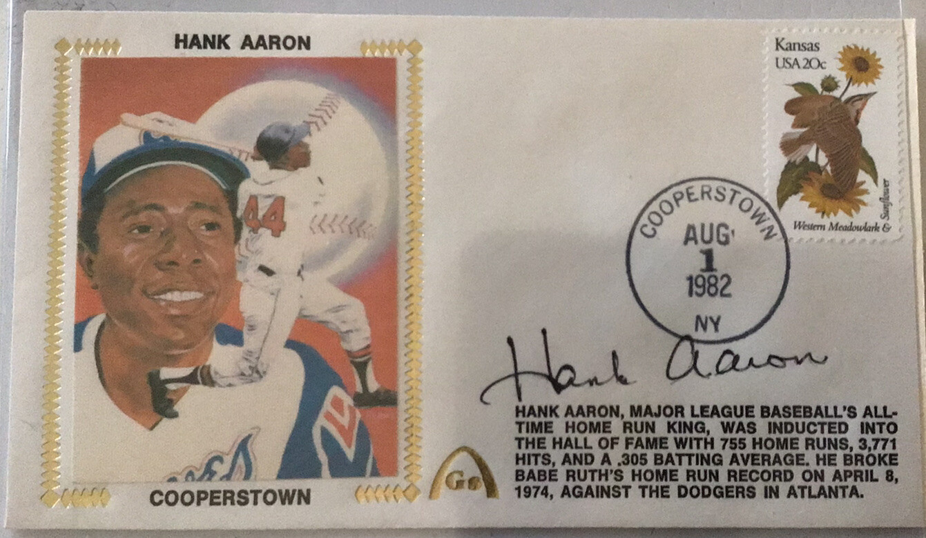 Hank Aaron | Autographed Baseball Memorabilia & MLB Merchandise