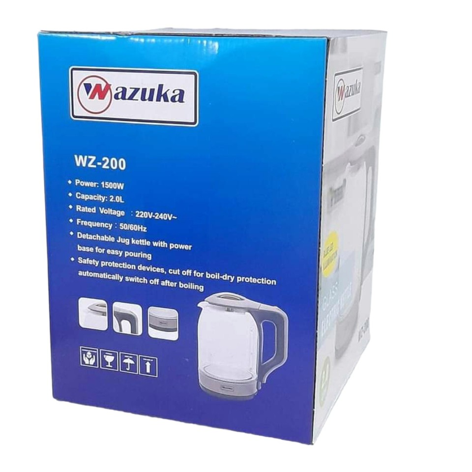 Blue LED Light Electric Glass Kettle Jug Tea Kettle Water Boiler Heater ...