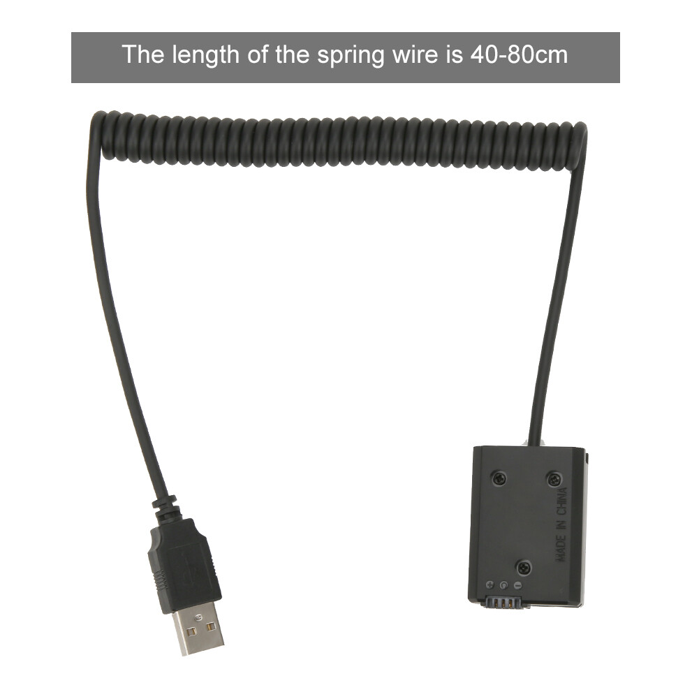 FW50 Black Plastic Full Decoder 2A USB Port Dummy Battery Pack With ...