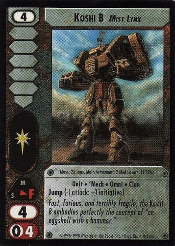 Battletech CCG: Koshi B (Mist Lynx) [Ungraded] from set Commander's ...