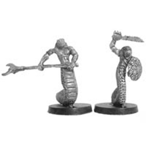 Naga Guardian Warriors (2) #06-002 Classic Ral Partha Fantasy RPG Metal ...