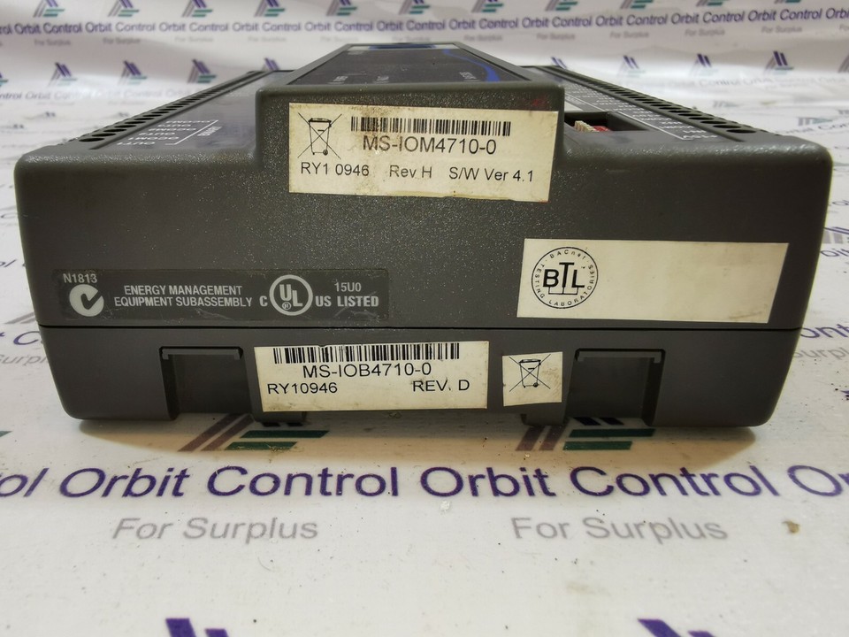 Metasys MS-IOM4710-0 Rev. H, S/W Ver. 4.1 / MS-IOB4710-0 Rev. D ...