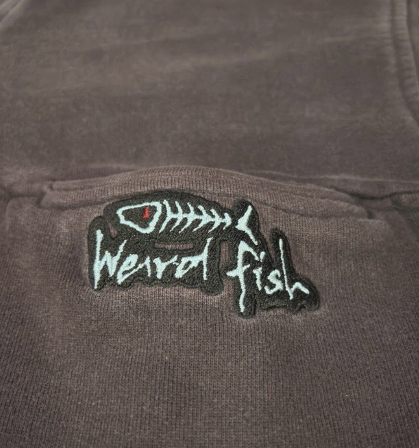 Vintage Weird Fish Quarter Zip Fleece Pullover Brown Size M | eBay UK