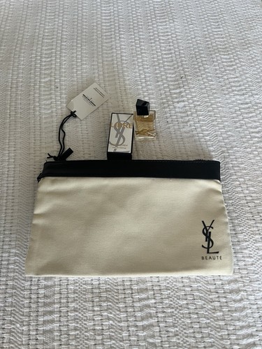 NWT Yves Saint Laurent YSL Beaute Makeup Bag & Travel Size Libre Eau de ...