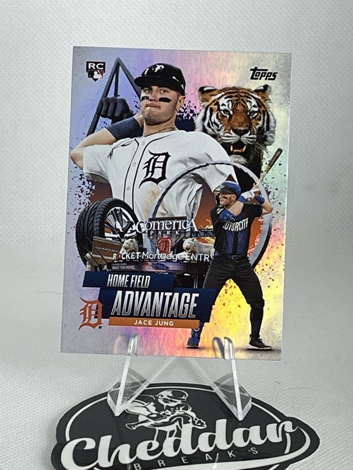 2025 Topps Series 1 Home Field Advantage Jace Jung Tigers RC SSP Case Hit HA-15 | eBay