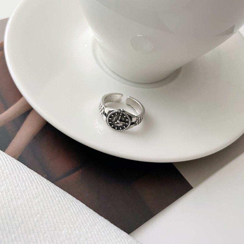 Vintage 925 Sterling Silver Watch Ring Unique Watch Ring | eBay