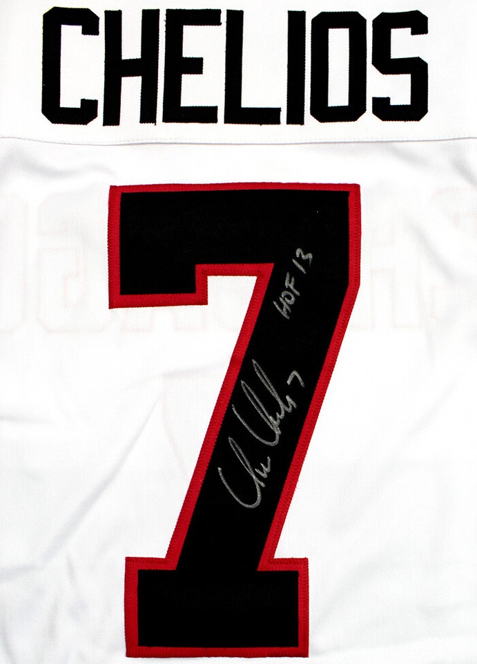 Chris Chelios Signed Autographed Chicago Blackhawks Custom Jersey HOF ...