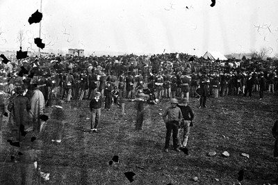 New 5x7 Civil War Photo: Crowd around Abraham Lincoln at Gettysburg ...