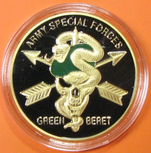 US Army Green Beret. Challenge Coin. 1.5". 66b. | eBay