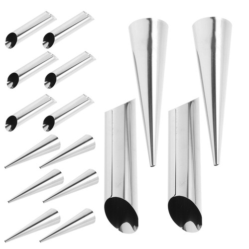 16 Pcs Croissant Mold Bread Baking Metal Tubes Bakery Molds Pastry ...