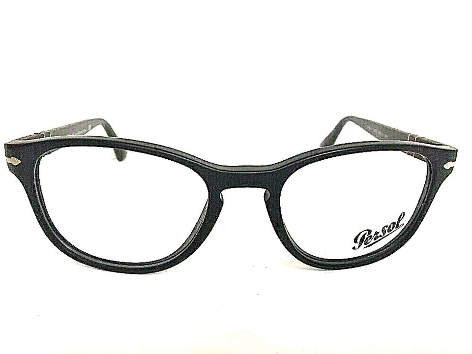 New Persol 3085-V 9000 Black 53mm Oval Rx Women's Eyeglasses Frame ...