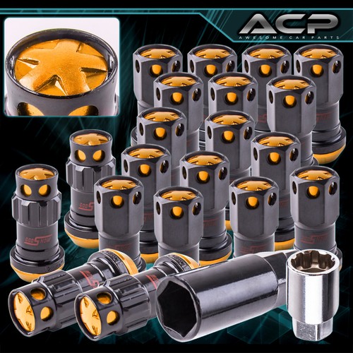 JDM VIP 20 Pieces Lug Nuts Set M12 X 1.25mm Thread Pitch Locking Key ...