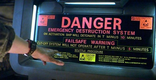 ALIEN Prop Xenomorph Destrut Computer translight print Star Trek I WANT ...