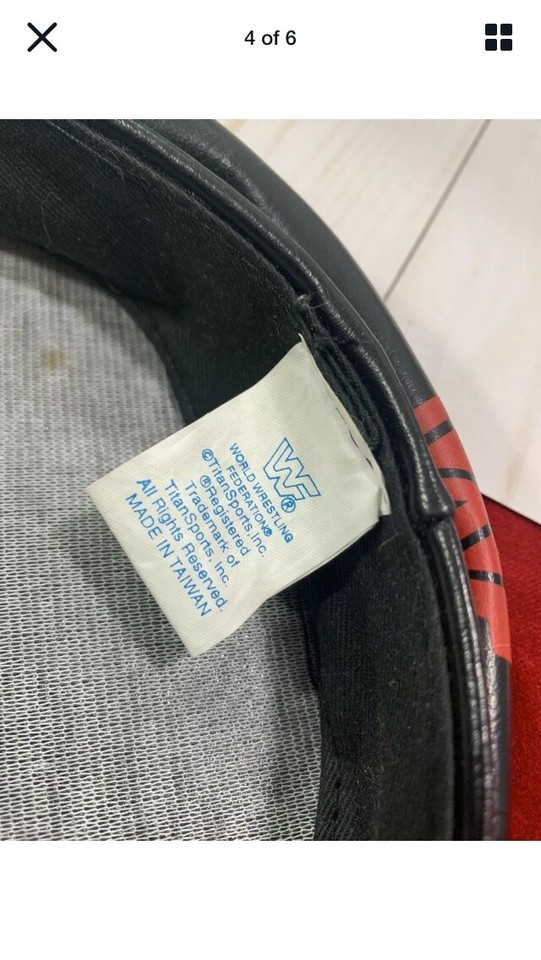 Vintage 90s WWF HBK Heartbreak kid Shawn Michaels Zebra Print Hat Small ...