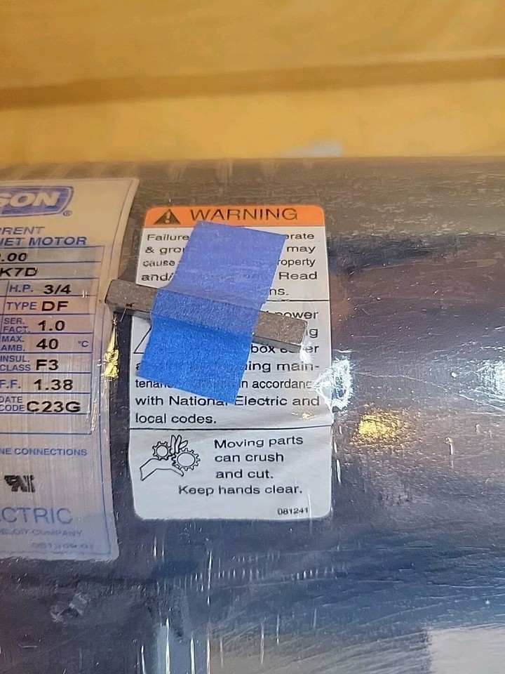 Leeson DC motor generator wind turbine 1750 RPM 3/4 HP 90V C42D17FK7D ...