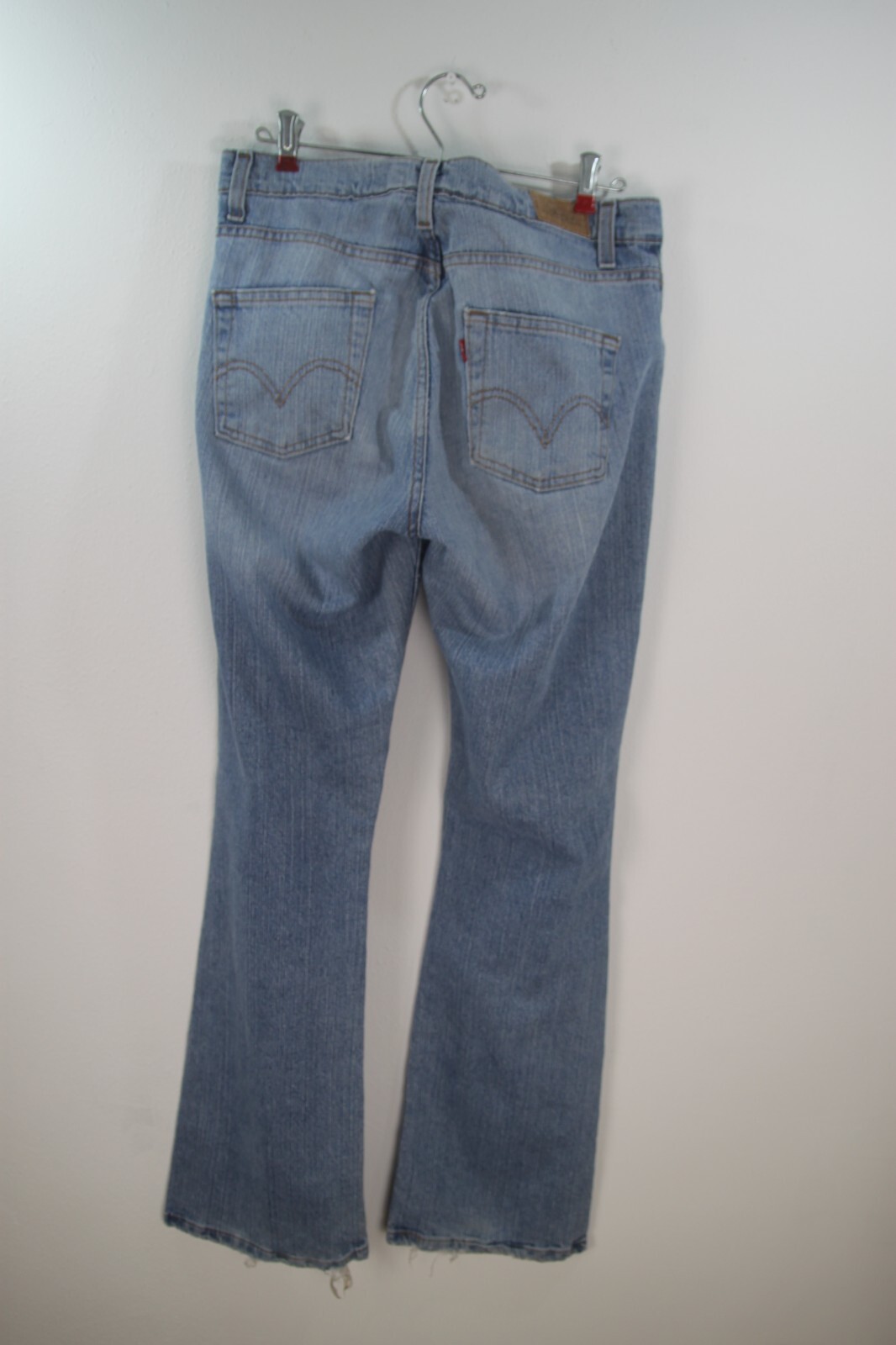 Levis 529 Curvy Cut Jeans Women Size 8 Denim Mid Blue Mid Rise Red Tab ...