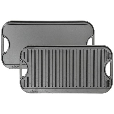 Lodge LPGI3 Cast Iron Reversible Grill/Griddle, 20-inch x 10.44-inch ...