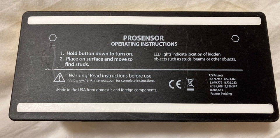 Franklin Sensors FS710PRO ProSensor 710+ Professional Stud Finder with ...