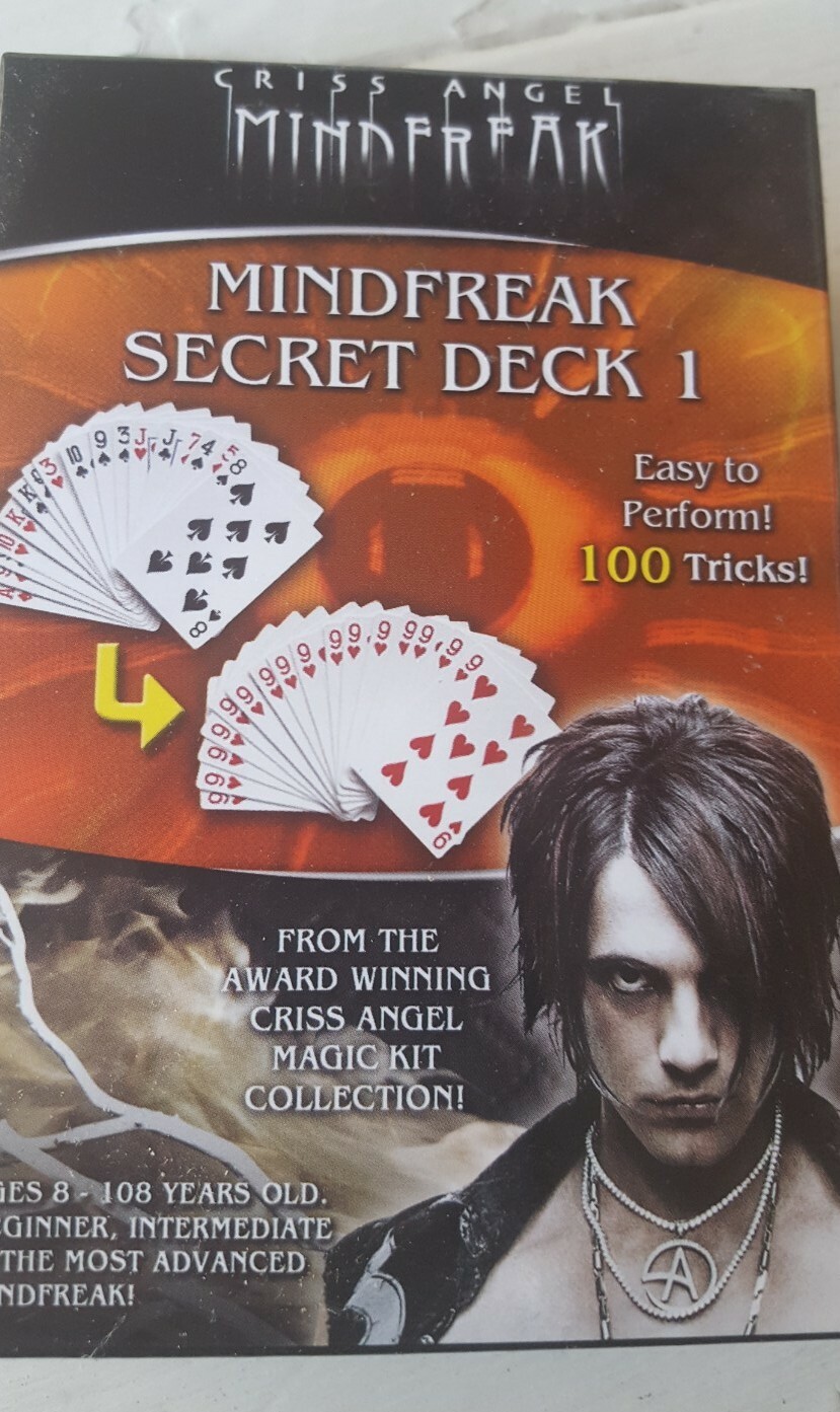 As Seen On Tv Award Winning Criss Angel Mindfreak Secret Deck 1 Magic ...