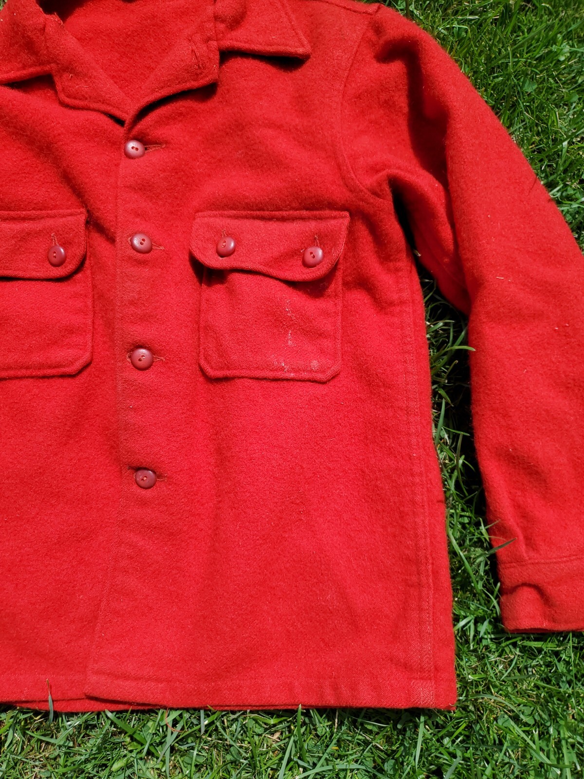 Vintage Boy Scouts of America BSA Red Wool Coat Official Jacket Shirt ...