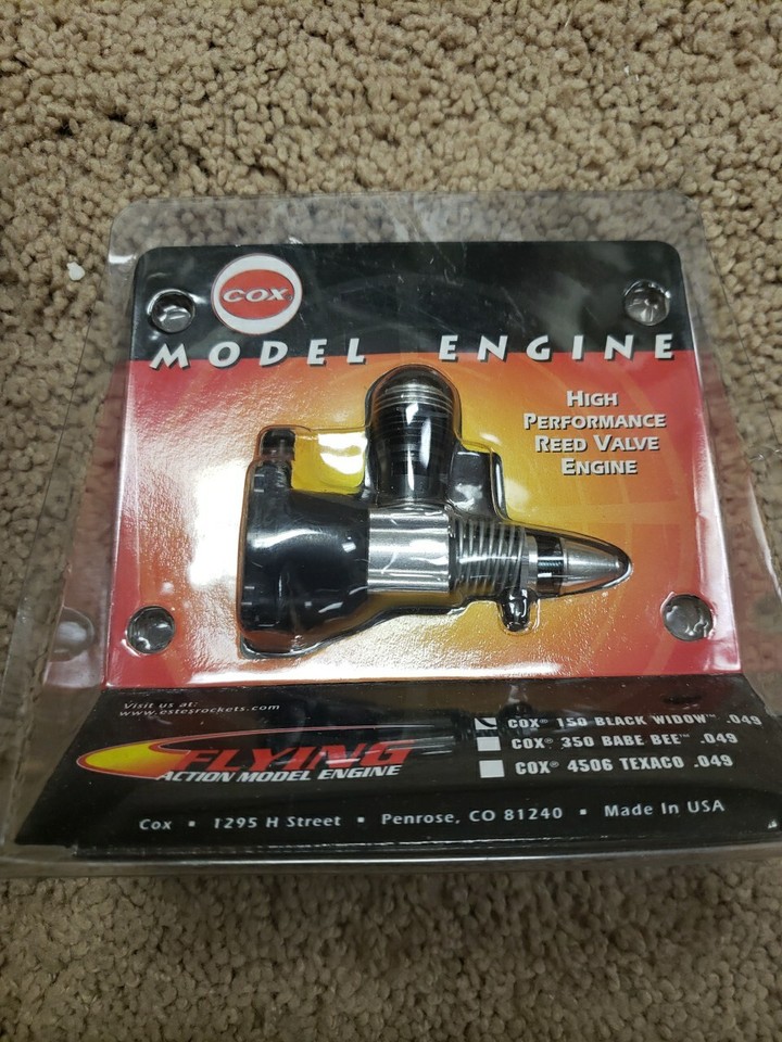 Cox .049 - COX engine - COX Black Widow .049 - NIB - No 150 | eBay