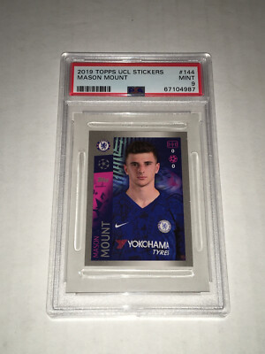 2019 Topps UCL Stickers #144 Mason Mount RC Rookie PSA 9 MNM987 | eBay