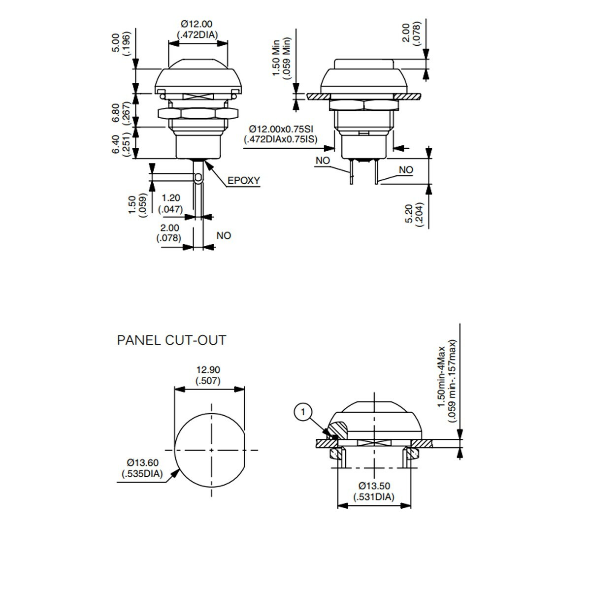 IPR3SAD5 APEM Ip67 Pushbutton Rnd Yellow for sale online | eBay UK