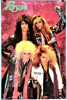 POISON Vintage 1987 SEALED Glam Rock Poster | eBay