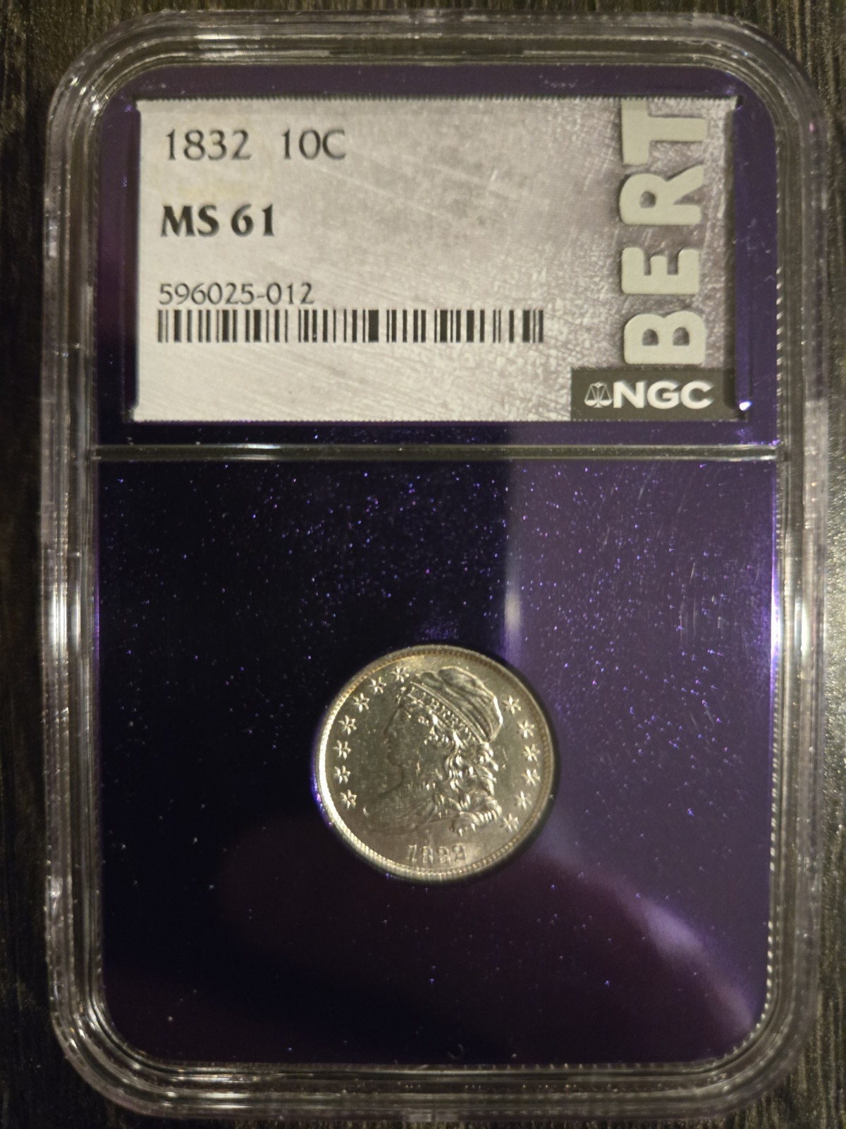 1832 Capped Bust dime NGC MS61 Trader Bea Purple Core Rare Coin | eBay