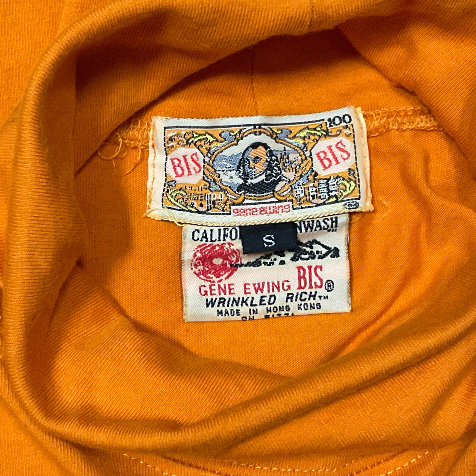 Gene Ewing Bis Tiger Turtleneck Orange Wrinkled Rich … - Gem