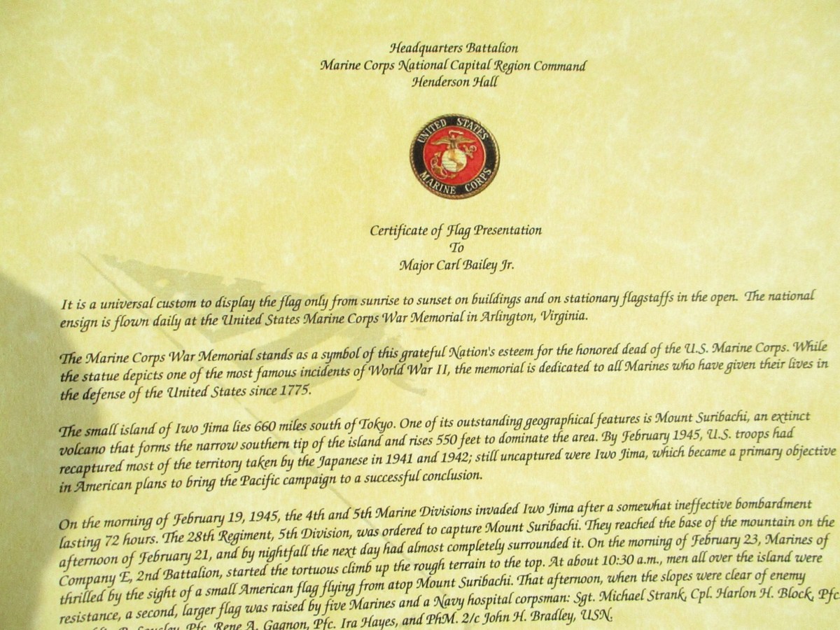 Marine Corps Powerpoint Slides U.S. Sailors Prepare The Flag For